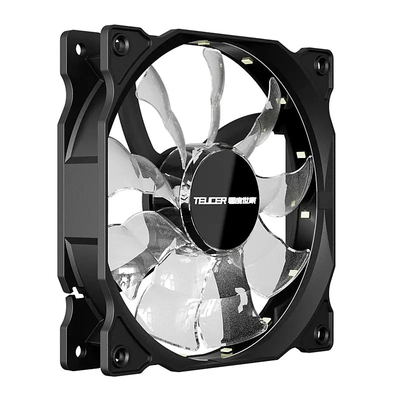 TEUCER 120mm RGB Vortex Light Effects PC Case Fan