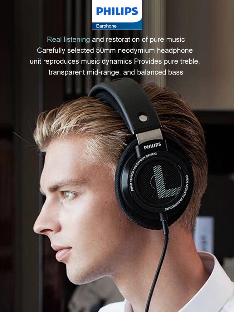 Philips SHP9500 HiFi Stereo Wired Headphones– Devicean