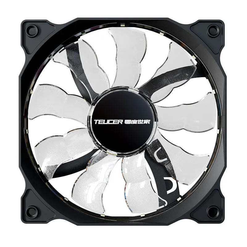 TEUCER 120mm RGB Vortex Light Effects PC Case Fan